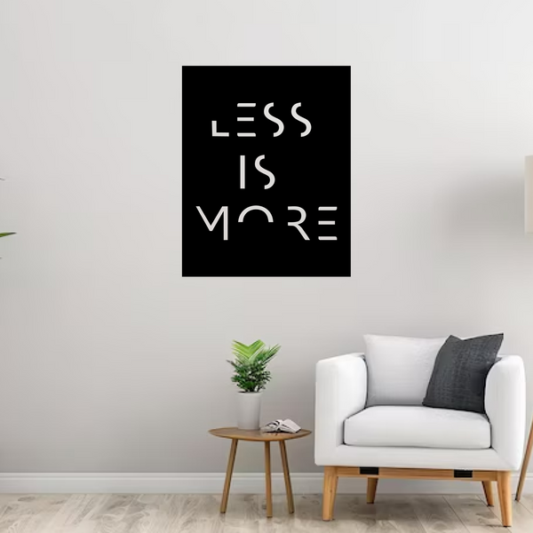 Less Is More Wall Art | Minimalist & Elegant Decor | INCH BYI INCH